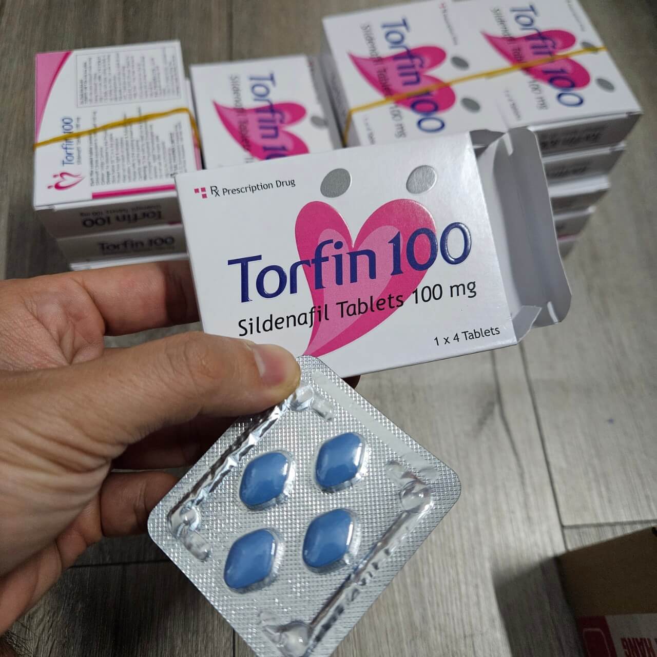 Thuốc cường dương Torfin 100mg hộp 4v